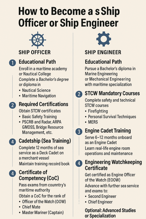 How to Become a Ship Officer or Ship Engineer: A Step-by-Step Guide for ...