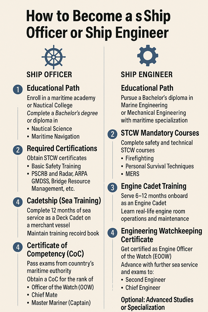 How to Become a Ship Officer or Ship Engineer: A Step-by-Step Guide for ...