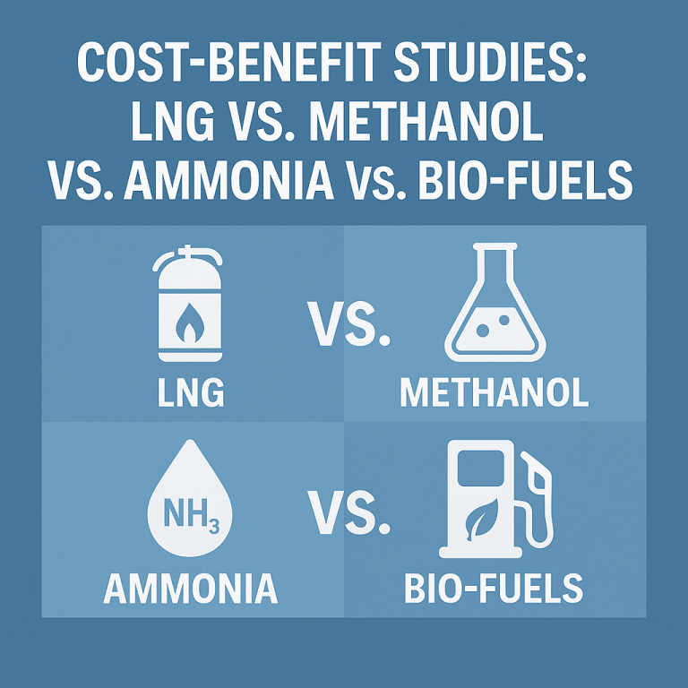 Cost-Benefit Studies: LNG vs. Methanol vs. Ammonia vs. Bio-fuels – Maritime Education