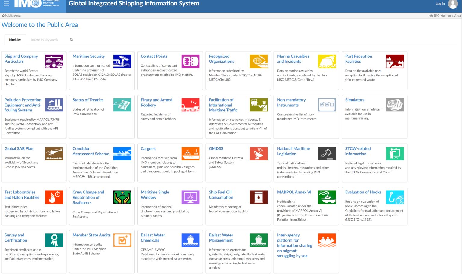 GISIS (Global Integrated Shipping Information System): Database for ...