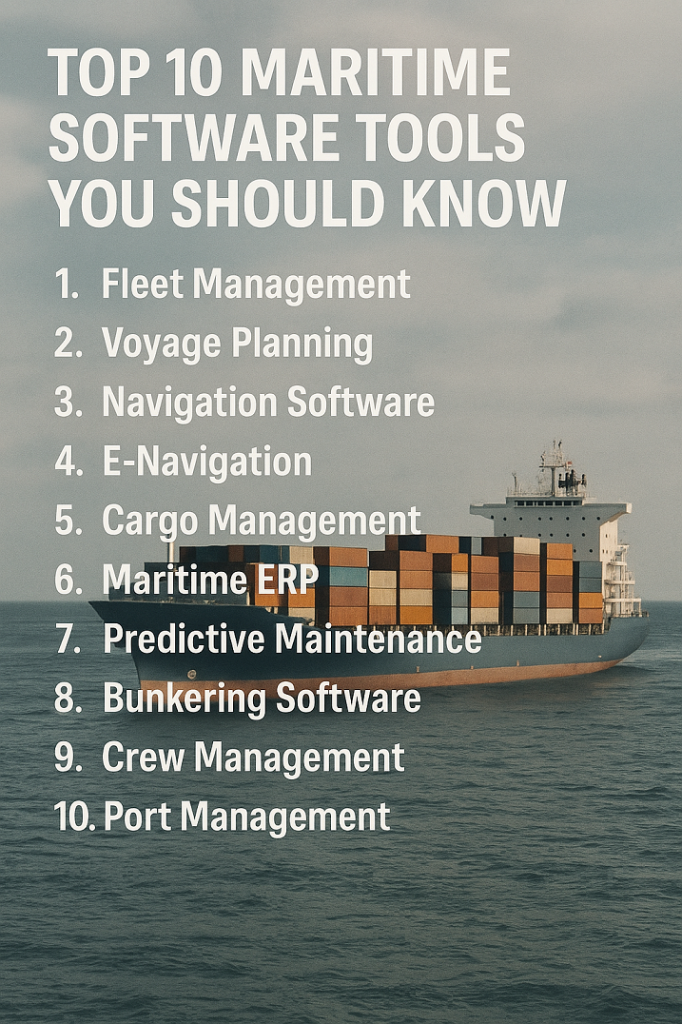 Top 10 Maritime Software Tools You Should Know: Empowering Smart ...