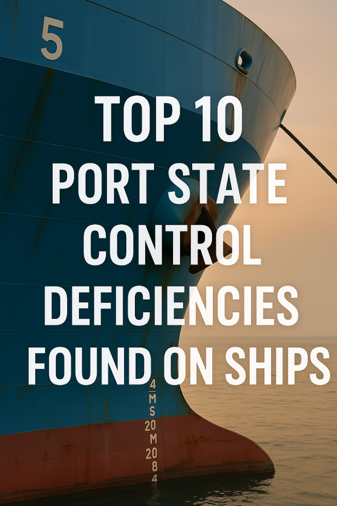 Top 10 Port State Control Deficiencies Found on Ships – Maritime Education