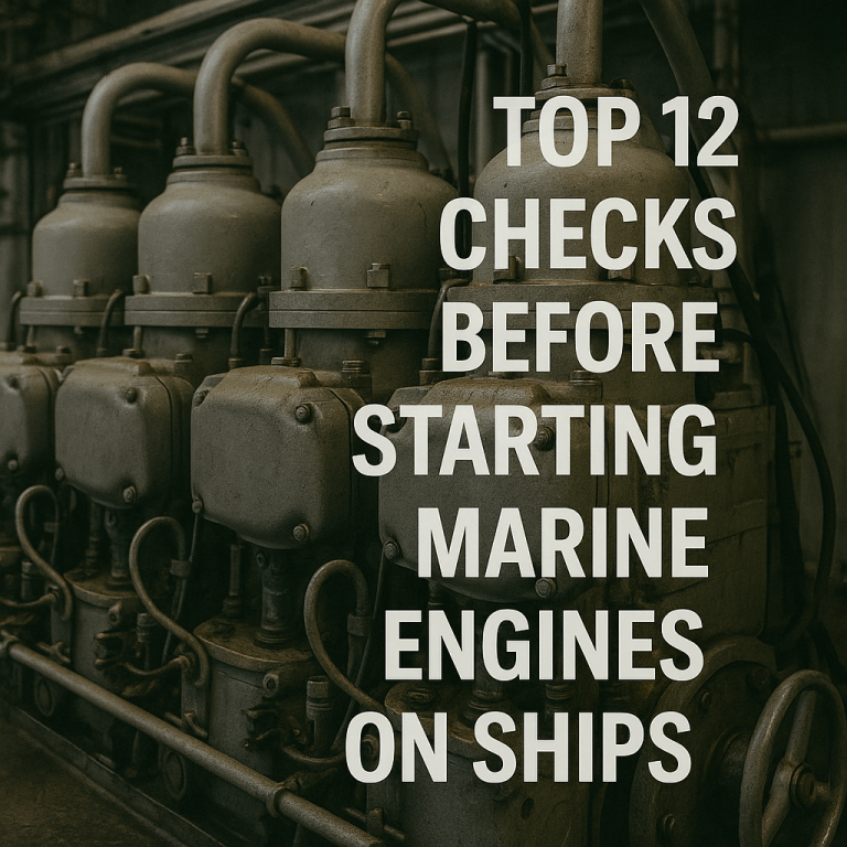 Top 12 Checks Before Starting Marine Engines on Ships – Maritime Education