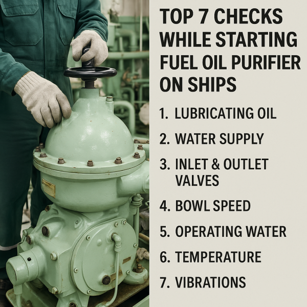 Top 7 Checks While Starting Fuel Oil Purifier on Ships – Maritime Education